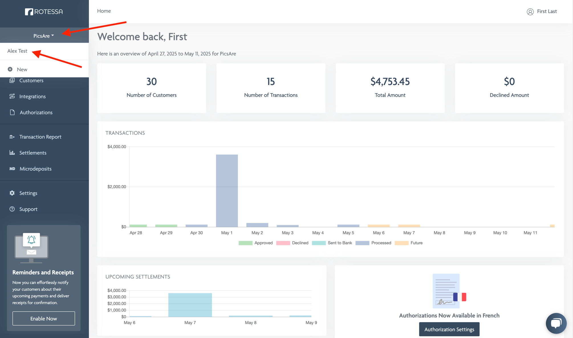 Managing multiple accounts