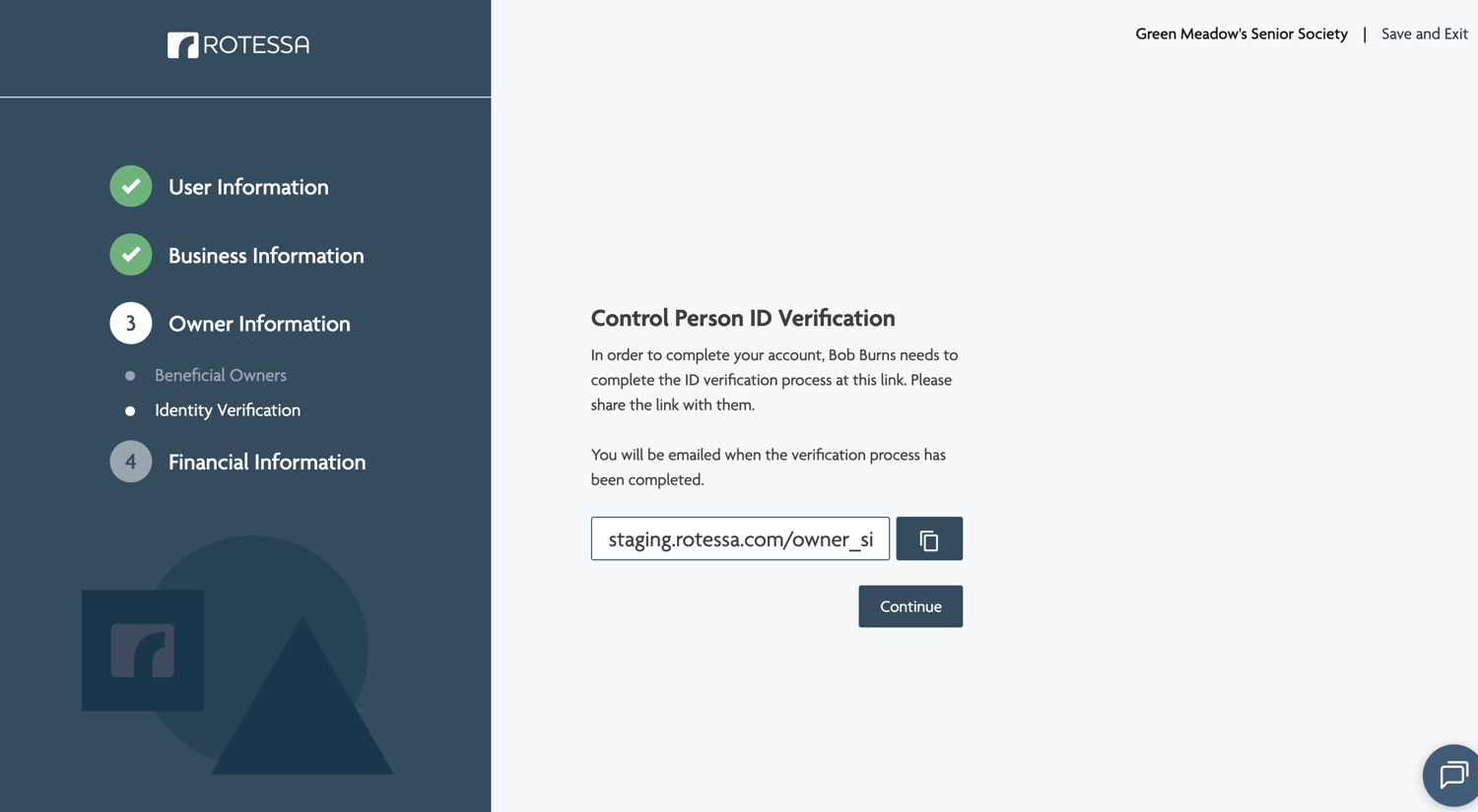 Completing the owner section for director-led organizations